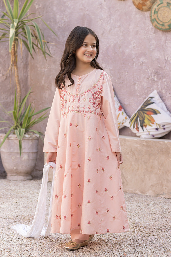 3 Piece Peach Frock – modernwearonline